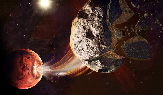 Minerals in a Family of Asteroids Reveal Martian Roots